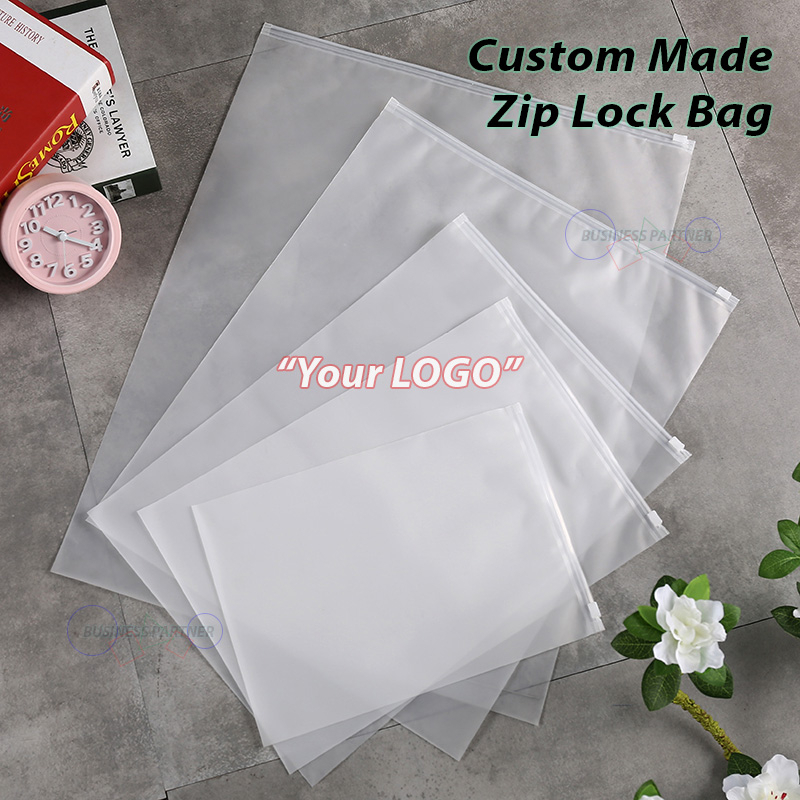 PM US [CUSTOM LOGO MIN 500PCS] Zip Lock Plastic Bag Ziplock Bag Double ...