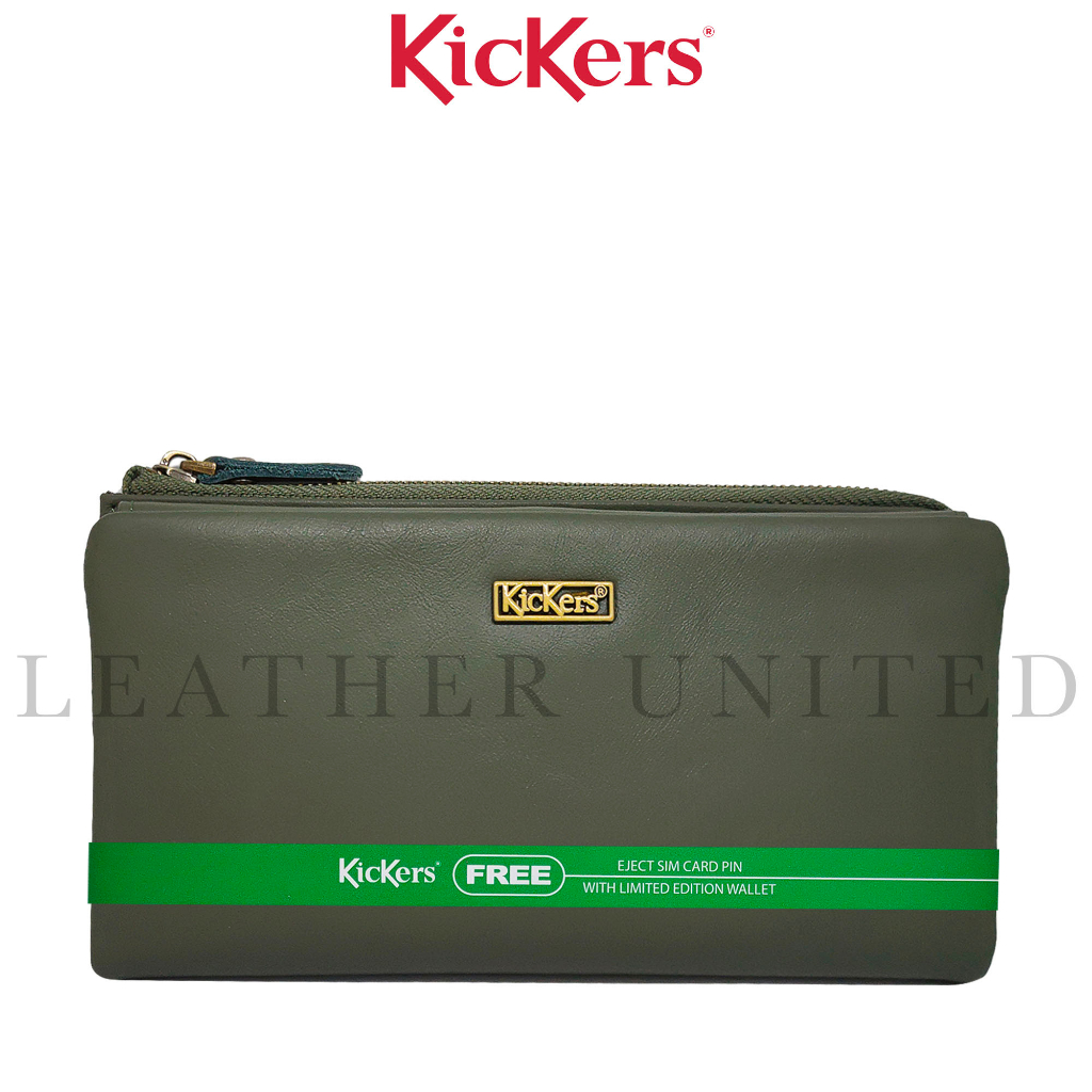 Kickers Ladies Collection Genuine Top Grain Soft Leather Bifold Long ...