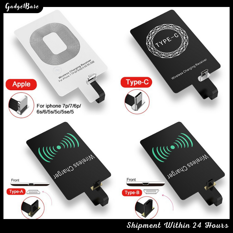 【Local Ready Stock】QI Wireless Charging Receiver Pad Kit For Android ...