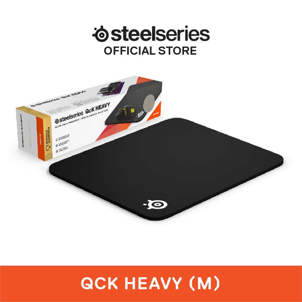 SteelSeries QcK Heavy Medium Gaming Micro-Woven Mouse Pad (320mm x ...