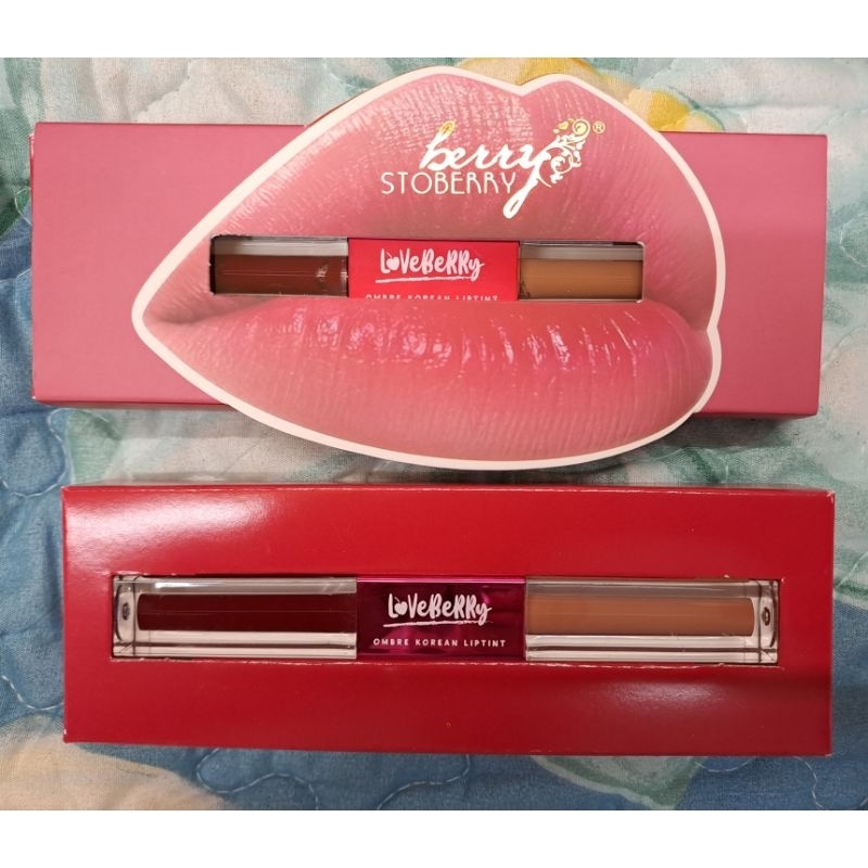 berry Stoberry Ombre Korean 2in1 Lipsmatte & Liptin | Shopee Malaysia