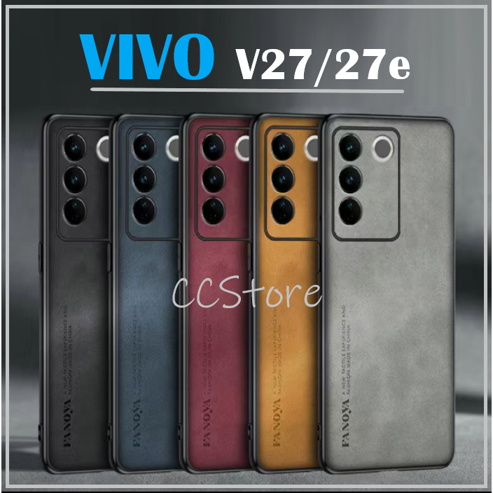 VIVO V29 / V27 / 27e Original Smooth Leather Lens Protection Full ...