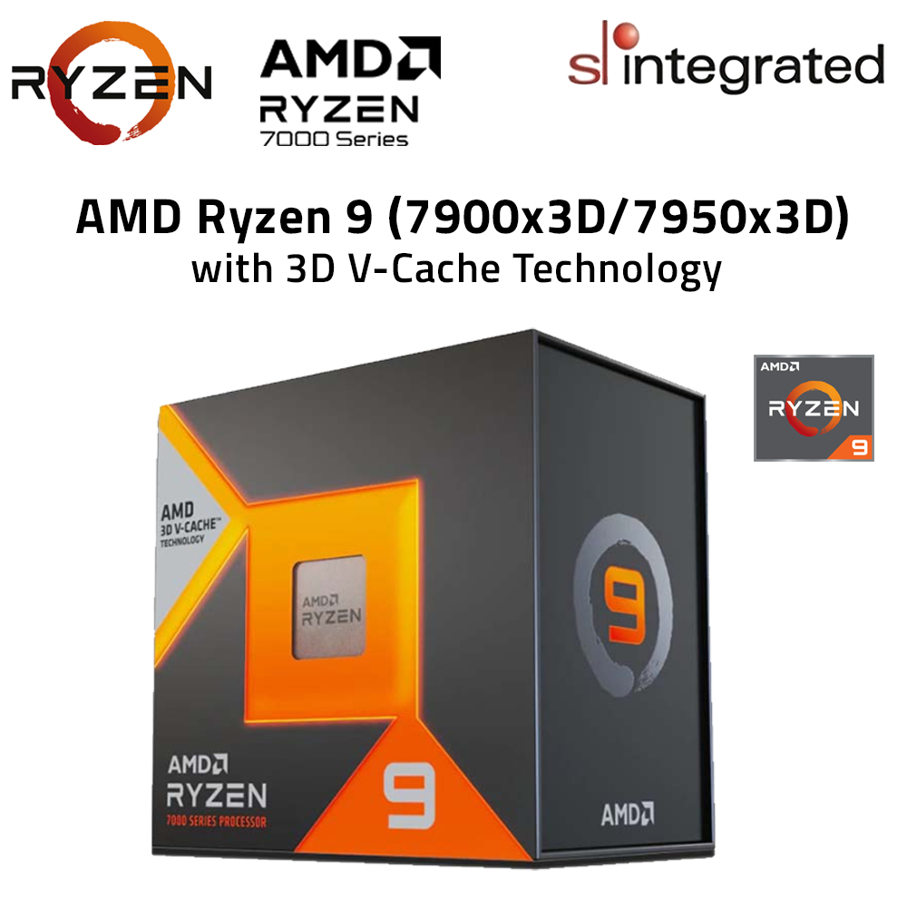 AMD RYZEN 9 [7900X3D / 7950X3D] AM5 PROCESSOR with 3D V-Cache ...