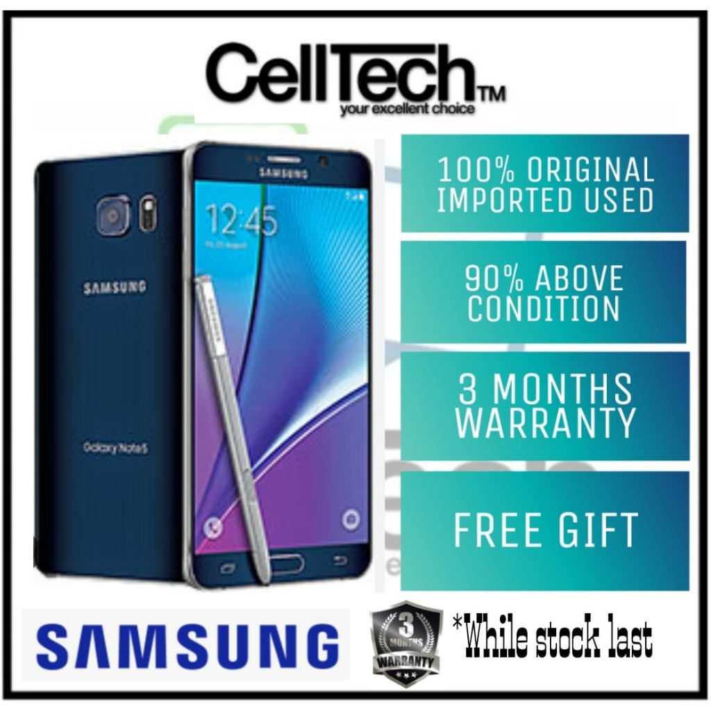 ORIGINAL USED SAMSUNG Galaxy Note 5 (N920) 32GB -IMPORTED | Shopee Malaysia
