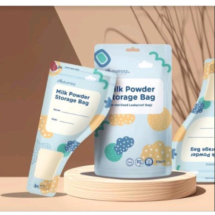 AUTUMNZ MILK POWDER STORAGE BAG 30PCS ( PRE-STERILISED LEAKPROOF BAG ...