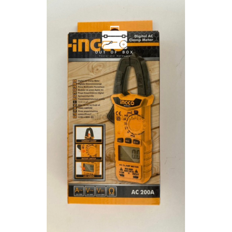 Ingco Digital AC Clamp Meter-200A | Shopee Malaysia