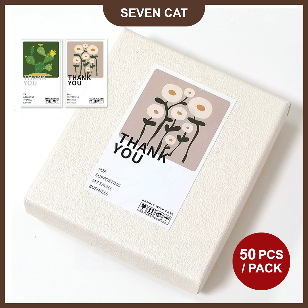 50pcs Thank You For Supporting My Small Business Stickers/INS/"Handle ...