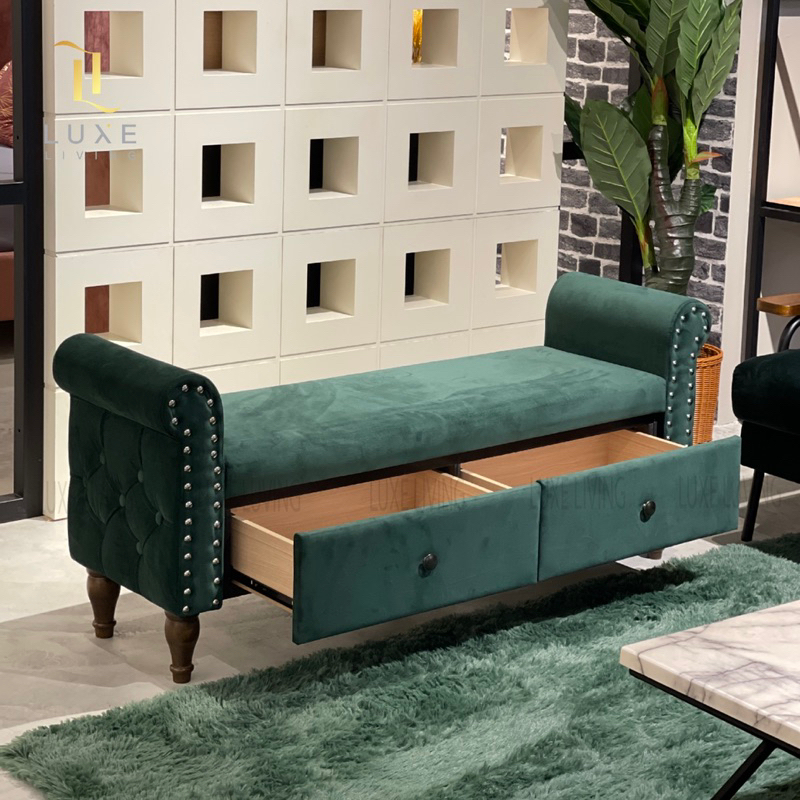 LUXE: Elliott Quality Chesterfield Long Sofa Bench / Bench Chair ...