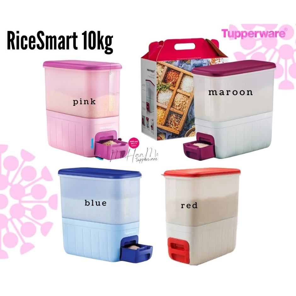 Tupperware RiceSmart 10kg Rice Smart Dispenser Bekas Tong Beras Tall ...