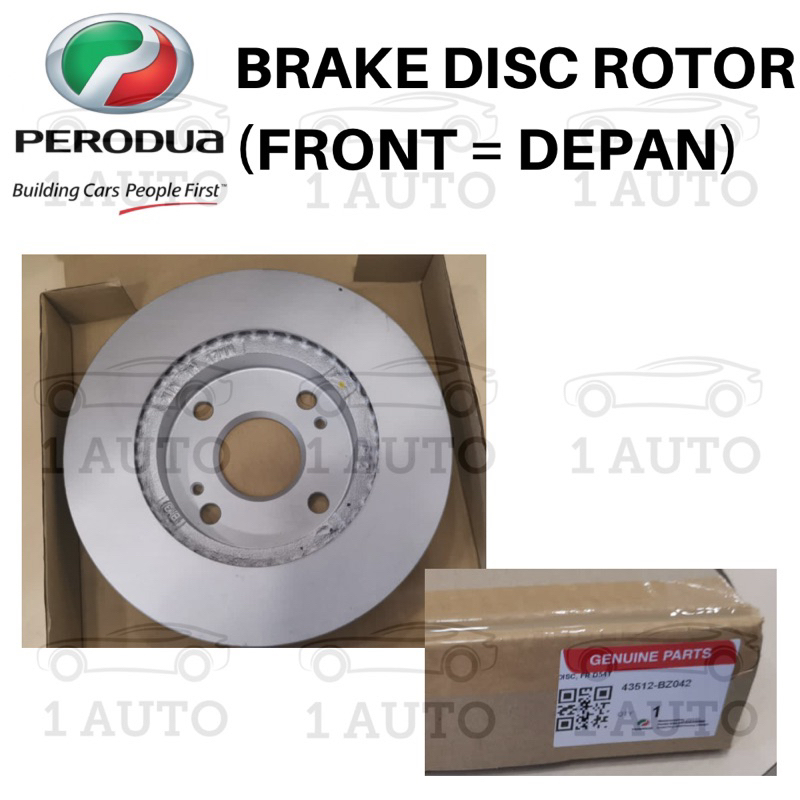 [ORIGINAL PERODUA PARTS] BRAKE DISC ROTOR PERODUA MYVI LAGI BEST 1.3 1. ...