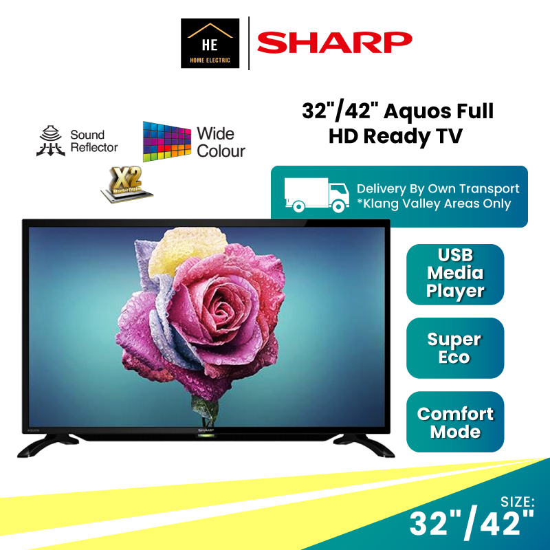 Sharp 42" Inch FULL HD LED TV 2TC42FD1X 电视机 Televisyen | Shopee Malaysia