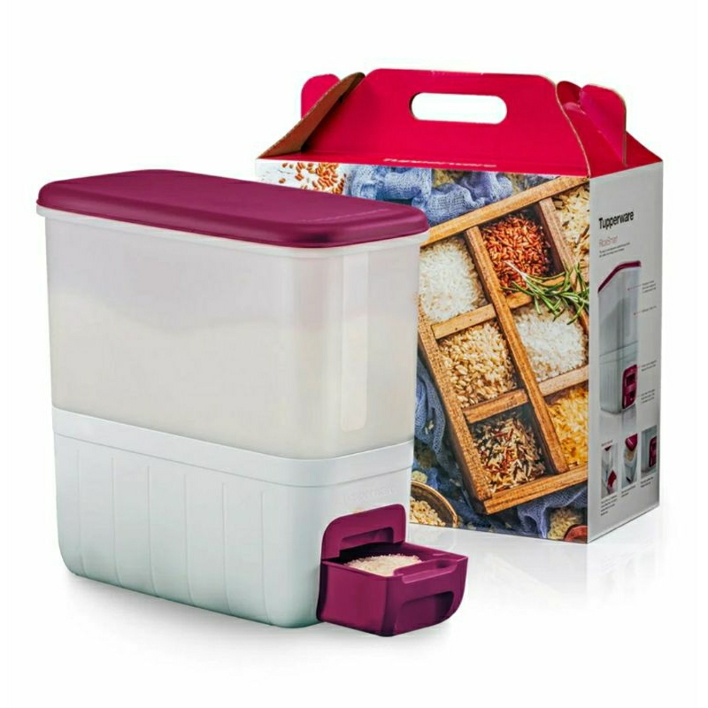 TUPPERWARE RICE SMART 10kg / RICE DISPENSER 10kg / RICE SMART JUNIOR ...