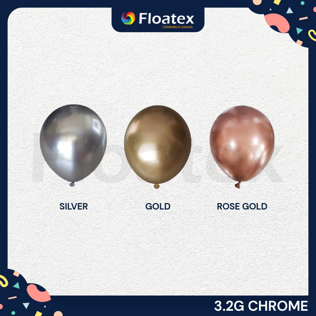 Floatex 3.2g 5,10,12,18,36 inch High Quality Chrome Shining Balloon ...