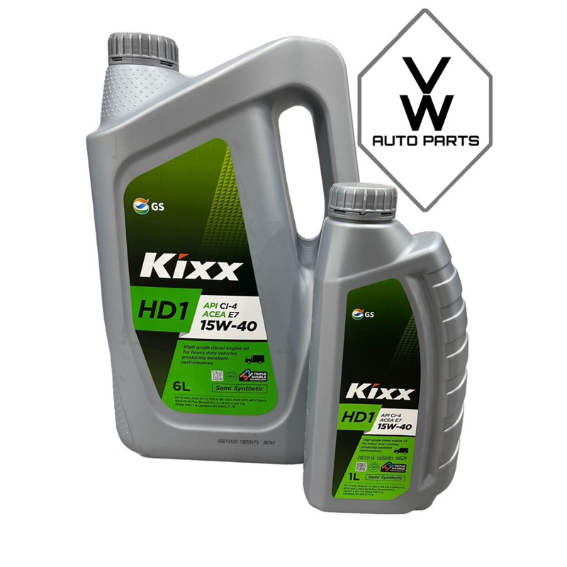 ( 100% ORIGINAL ) DIESEL ENGINE OIL 15W40 KIXX - KIXX HD1 15W40 CI4 7 ...
