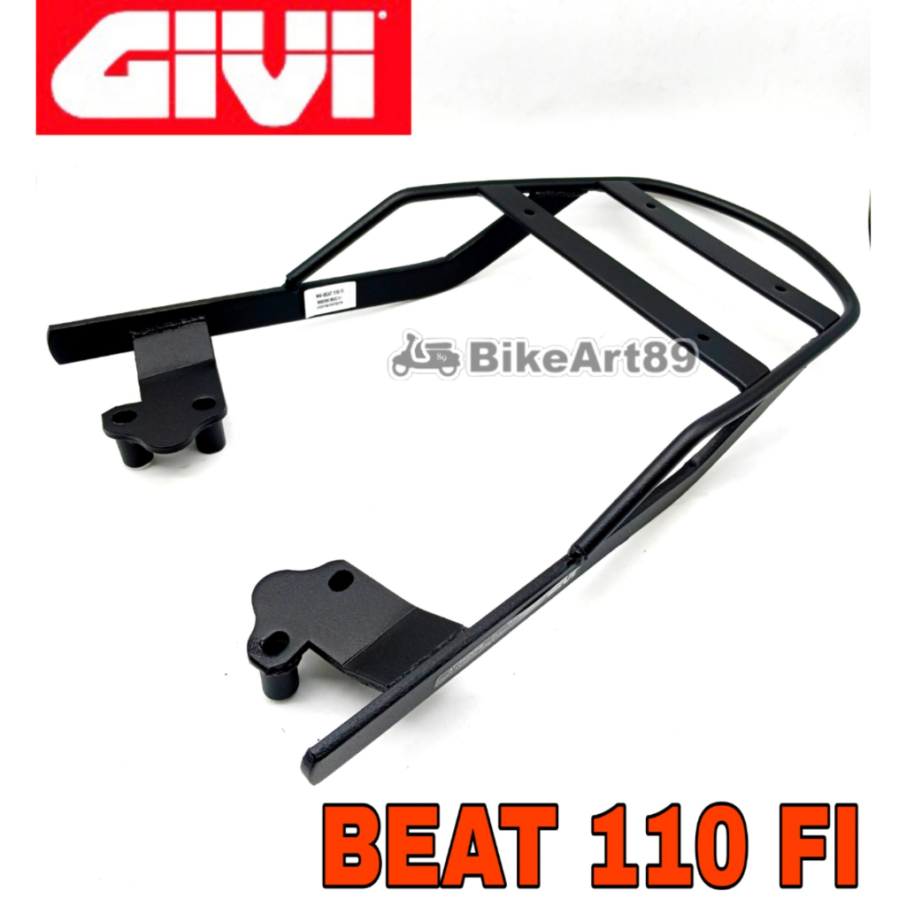 Monorack Givi Honda Beat 110 FI ADVANCE BLACK 100% ORIGINAL and Givi ...
