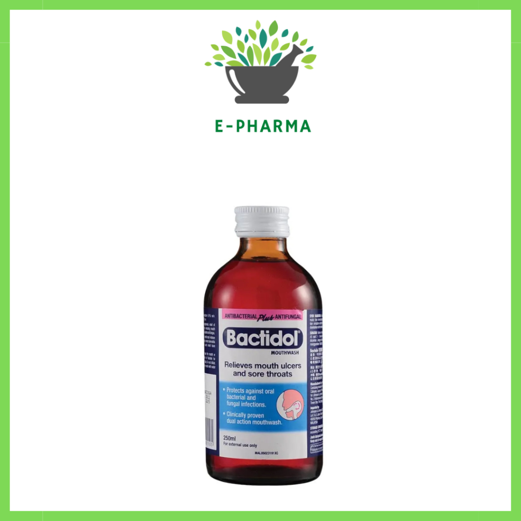 BACTIDOL MOUTHWASH 250ML | Shopee Malaysia