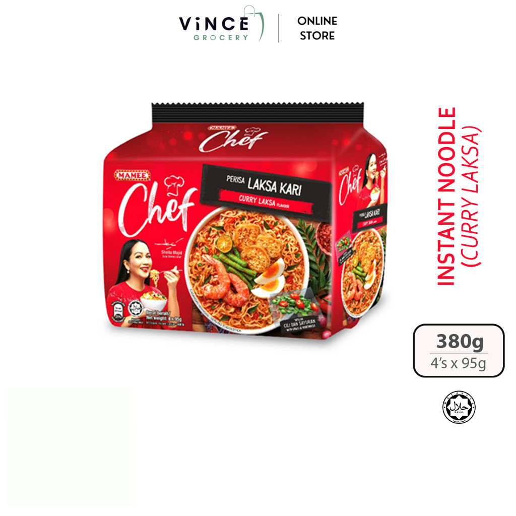 MAMEE CHEF Instant Noodle (Curry Laksa / Tom Yum / Lontong / Spicy ...