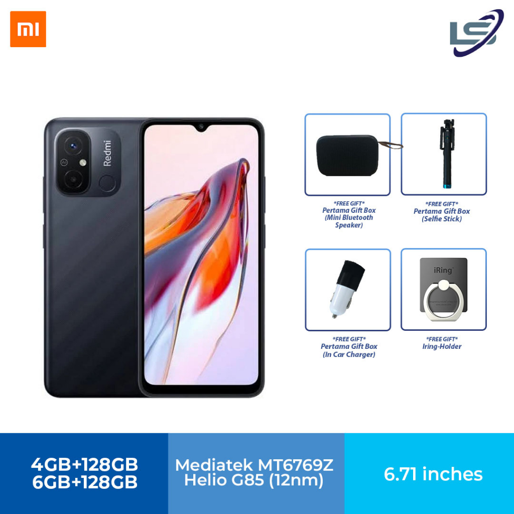 Xiaomi Redmi 12C 4GB+128GB/6GB+128GB | 50MP AI Dual Camera | 5000mAh ...