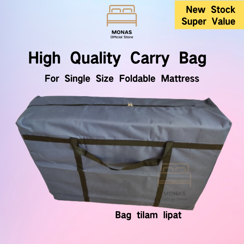 Carry Bag for Single Foldable Tri-fold Mattress / tilam bag / bag tilam ...