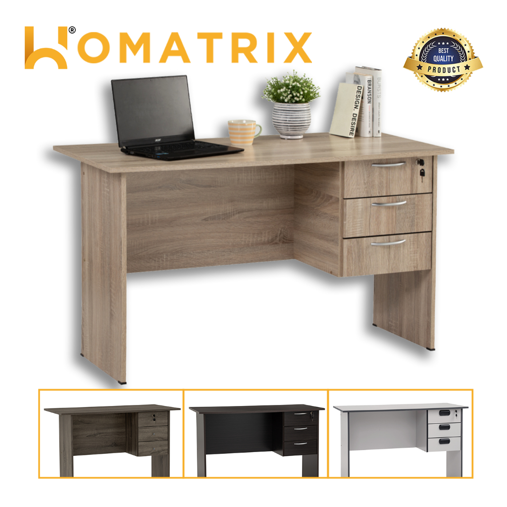 HOMATRIX Study Table Computer Office Table with drawer (4ft) ECO 120cm ...