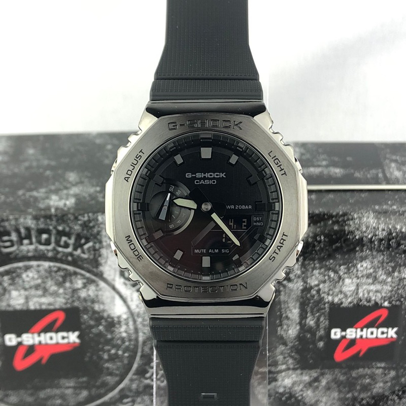 Casio G-Shock Black Ion Plating Metal Bezel Series GM-2100BB-1A ...