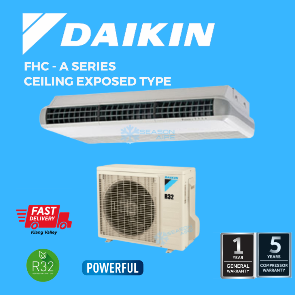 DAKIN CEILING EXPOSED TYPE AIR COND - R32 2.0HP-5.0HP ( FHC- A SERIES ) | Shopee Malaysia