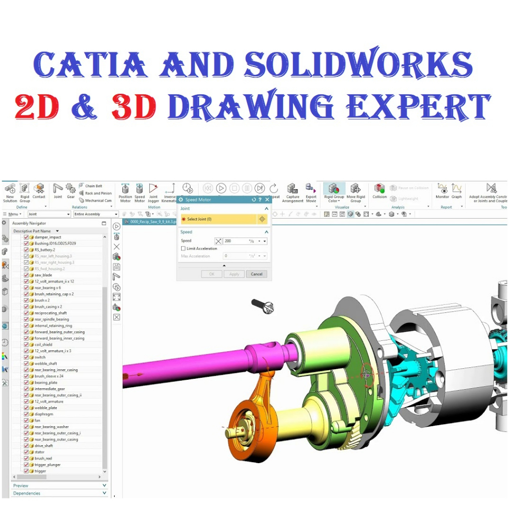 CATIA AND SOLIDWORKS 2D & 3D DRAWING SERVICE | Shopee Malaysia