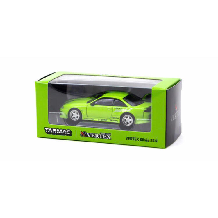 Tarmac Works 1/64 VERTEX Nissan Silvia S14 Light Green - GLOBAL64 | Shopee Malaysia