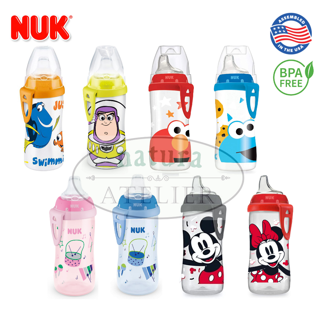 NUK, Active Sippy Cup, Soft Spout, Elmo, Cookie Monster, Mickey, Minnie ...