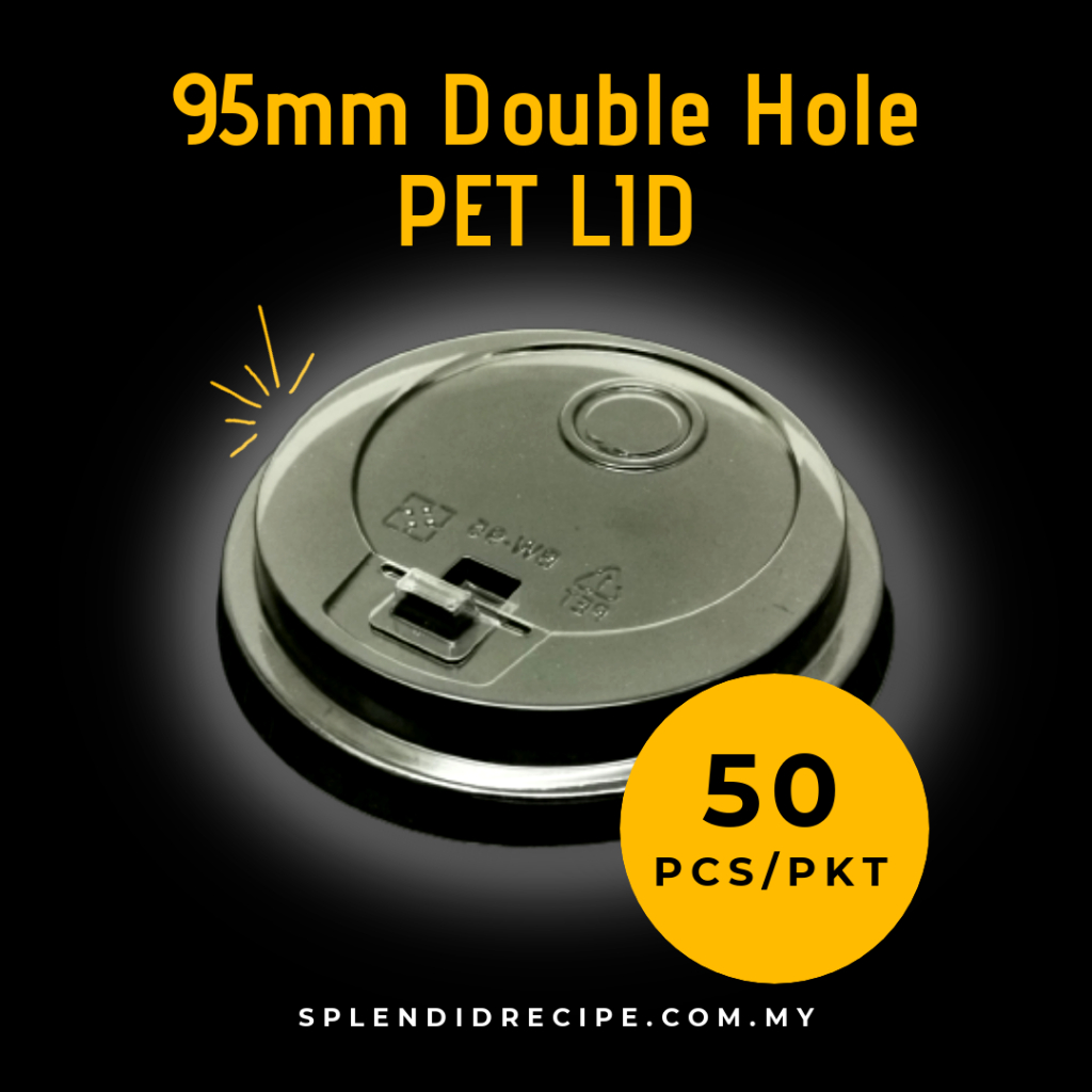 95mm PET Lid (Double Hole / Strawless Sippy) (50pcs) | Shopee Malaysia