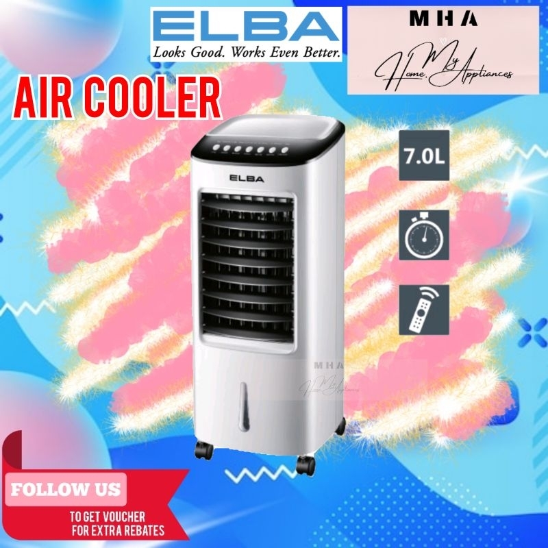 ELBA Air Cooler EAC-G6570RC(WH) - 3 Wind Modes, Remote Controller ...