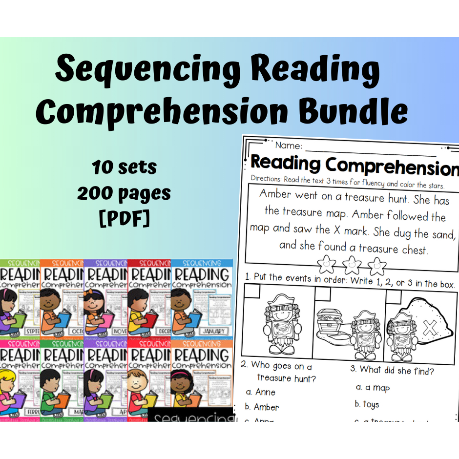 A120 - [PDF] Sequencing Reading Comprehension 10 sets 200 pages ...