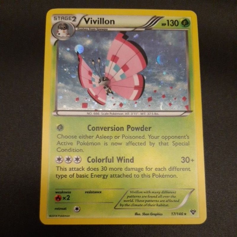 Pokemon Card TCG: Vivillon 17/146 Alternate Holo and Alternate Art ...
