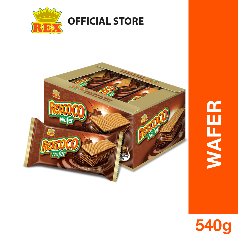 Rexcoco Chocolate Wafer (12 x 45g) | Shopee Malaysia