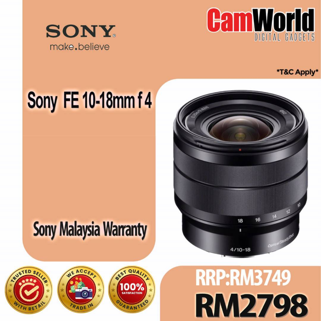 SONY E 10-18mm f4 OSS ( SEL1018 ) | Shopee Malaysia