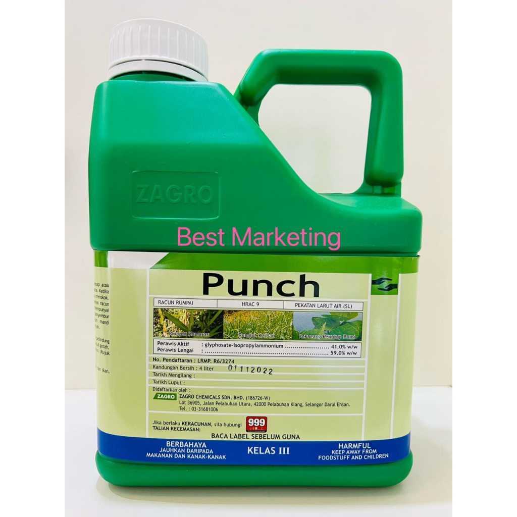 4LIT PUNCH ZAGRO/powex / pounce 410 / Rumput Lalang/ Ecomax/ Ken up ...