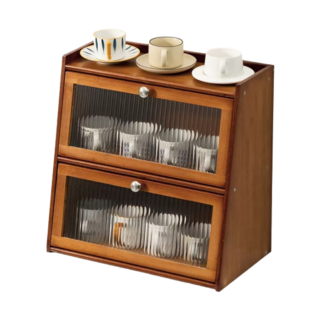 🇲🇾Ready Stock Muji Style Bamboo Cabinet 50cm Almari Coffee storage rak ...