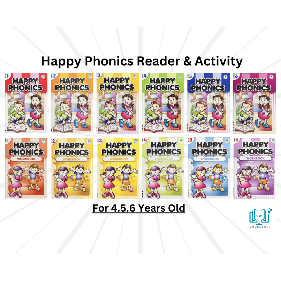 IM Happy Phonics Reader & Activity Book 1 - 6 ( 4.5.6 Years Old ...