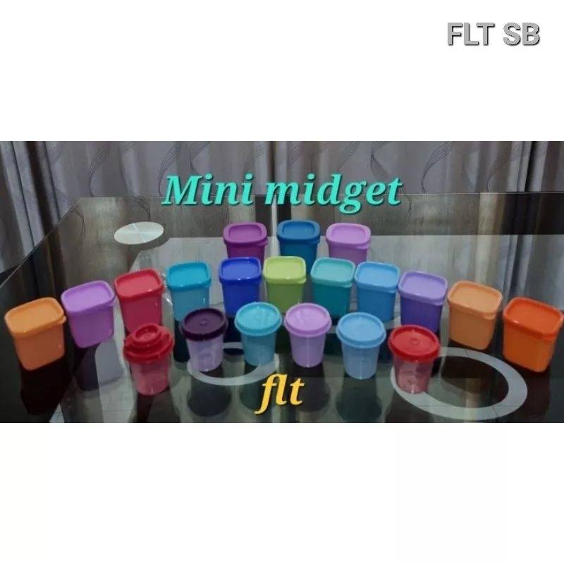Tupperware Midget / Mini Round Square 80ml/ 60ml | Shopee Malaysia