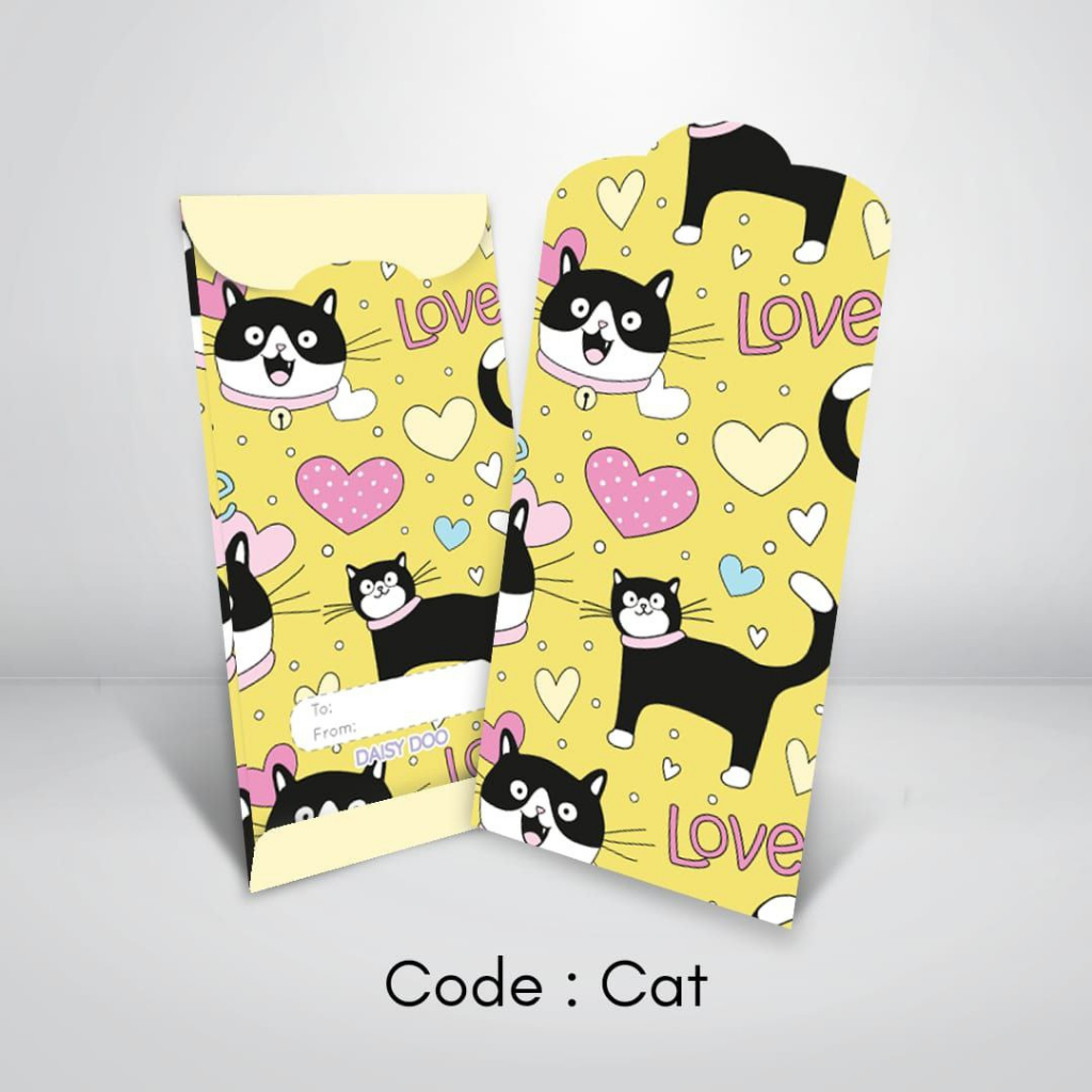 Kucing Meow Cat Dino Animal| Sampul Raya Sampul Duit Raya Money Packet ...