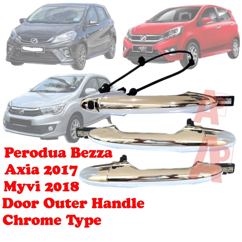 Perodua Bezza Axia 2017 Myvi 2018 Door Outer Handle Chrome Type New ...