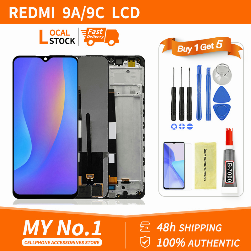 For XIAOMI REDMI 9A REDMI 9C LCD Display Screen + Touch Screen Digitizer Assembly Replacement ...