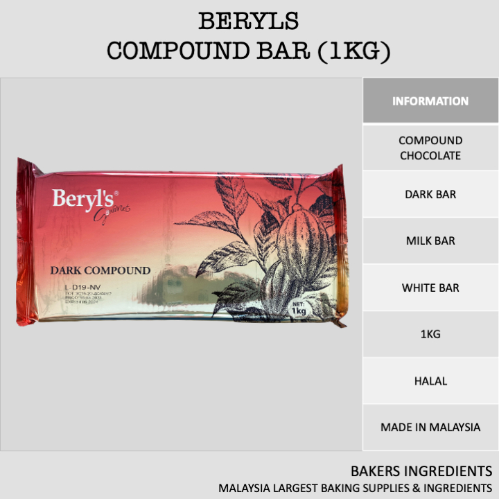 BERYLS DARK COMPOUND BAR 1KG, BERYLS MILK COMPOUND BAR 1KG, BERYLS ...