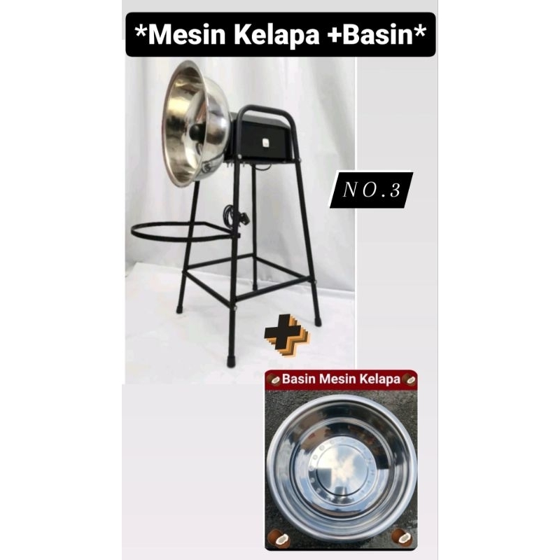 ELECTRIC COCONUT SCRAPER/GRINDER MACHINE/MESIN PARUT KELAPA | Shopee ...
