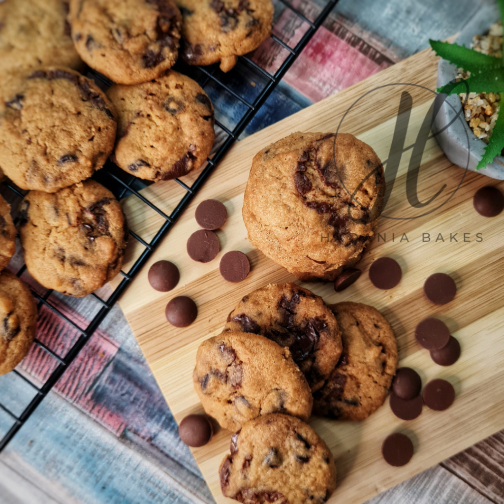Hadania Bakes Belgian Chocolate Chip Crunchy Premium Cookies Biskut ...