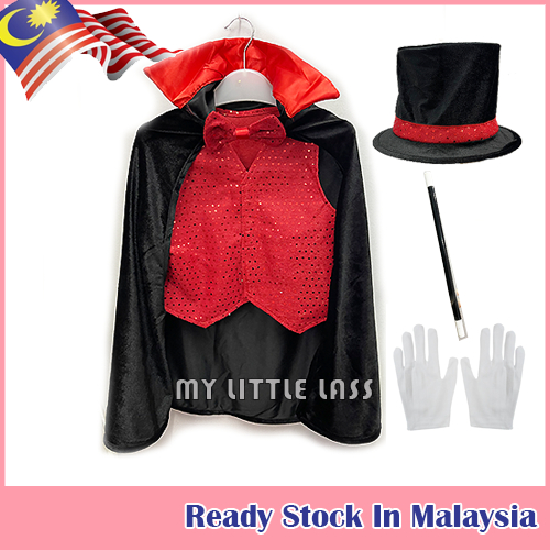 Magician Outfit Boy Dress Up Costume Circus Performance Costume ...