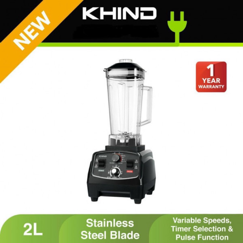 Khind Multifunction Heavy Duty Blender (2.0L) PRO BL2000P | Shopee Malaysia