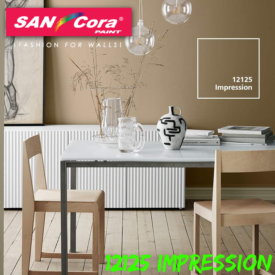 SINAR SANCORA 12125 IMPRESSION 5 LITER I EMULSION Interior Exterior Wall Matt Paint Cat Dinding ...