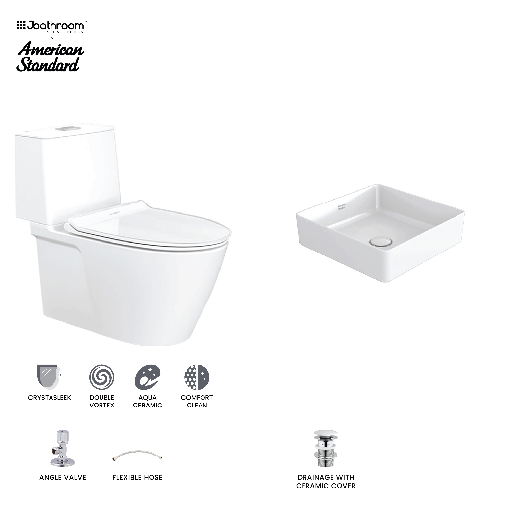 American Standard Acacia SupaSleek CL23075 close coupled toilet ...