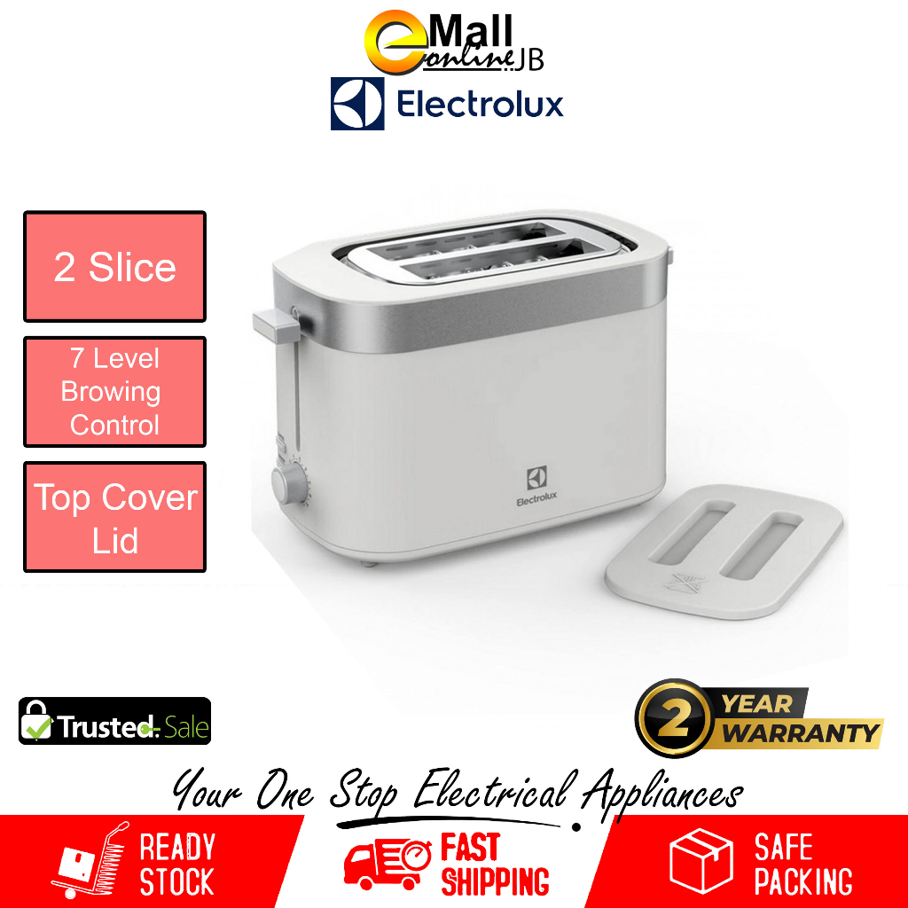 Electrolux New Bread Toaster E2TS1-100W | Pembakar Roti | Shopee Malaysia